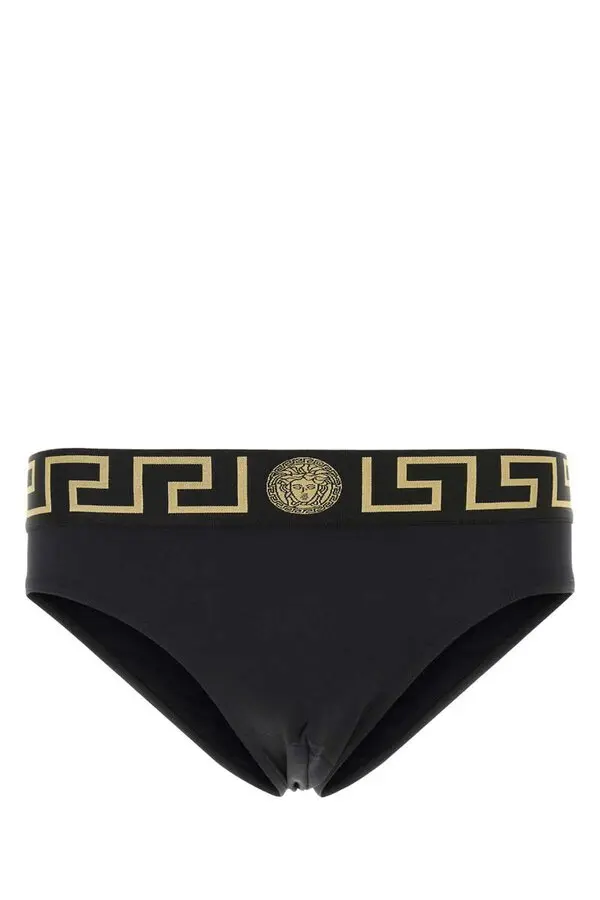 Versace Speedo With Greca Detail