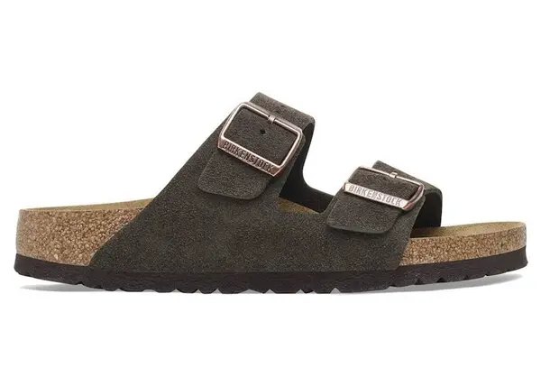 BIRKENSTOCK Arizona Suede Sandals - Mocha