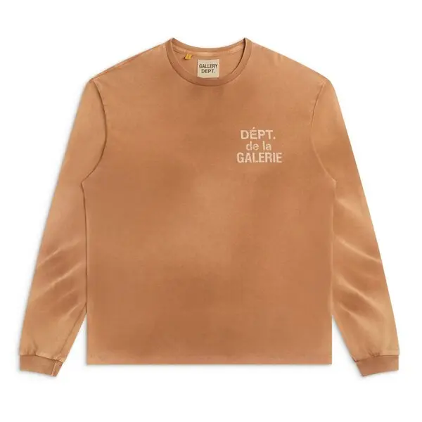 GALLERY DEPT. French Longsleeve T-shirt - Cocoa