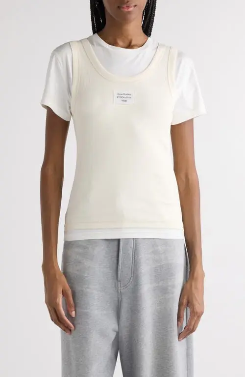 Acne Studios Ecleo Layered T-shirt - Off White