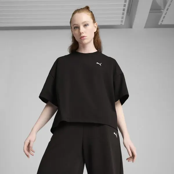 PUMA Wardrobe Essentials Relaxed Heavy T-shirt - Black