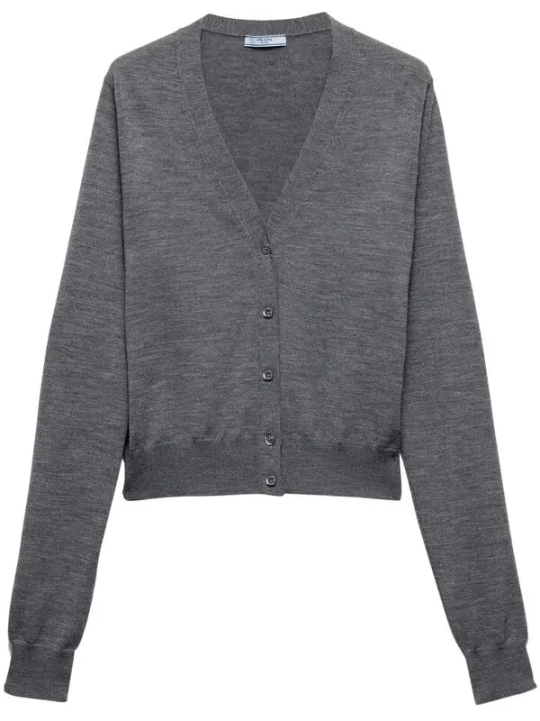 Prada Wool Cardigan - Grey