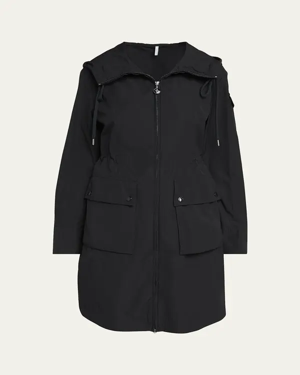 Moncler Laerte Long Hooded Parka - Black