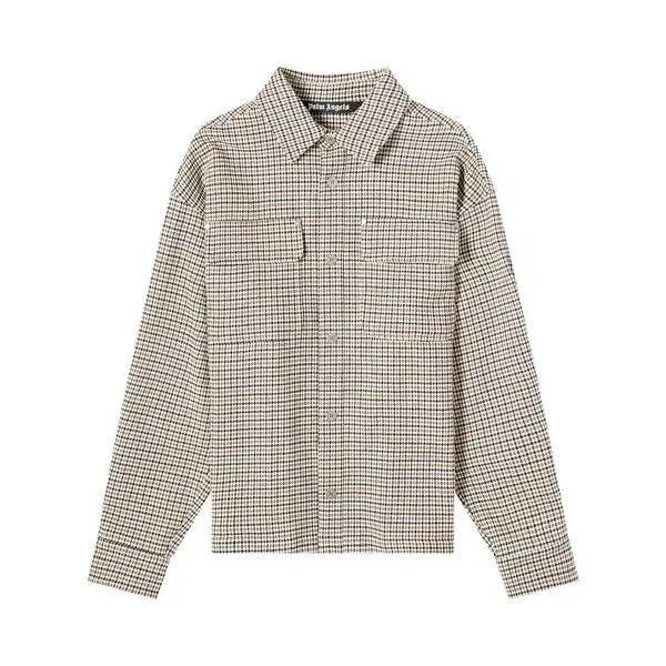 Palm Angels Check Back Logo Overshirt