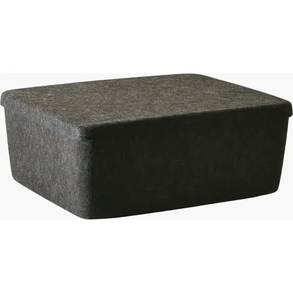 SORTJOY The Sculpted Binlarge With Lid - Carbon - Set Of 3