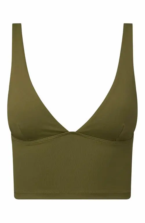WeWoreWhat Plunge Tank Top - Olive