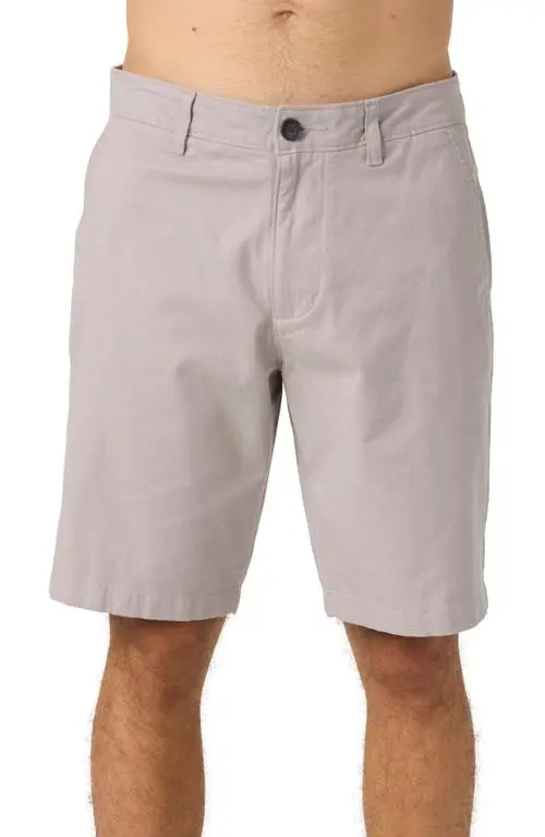 O'Neill Jay Flat Front Chino Shorts - Light Grey