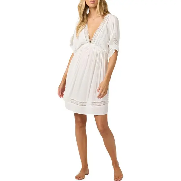 O'Neill Kleo Cover-up Minidress - Vanilla