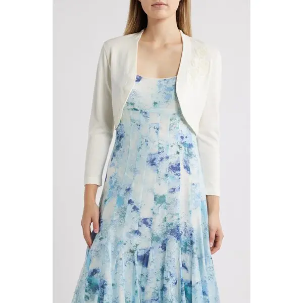 KAY UNGER Kelly Embellished Cardigan - Ivory