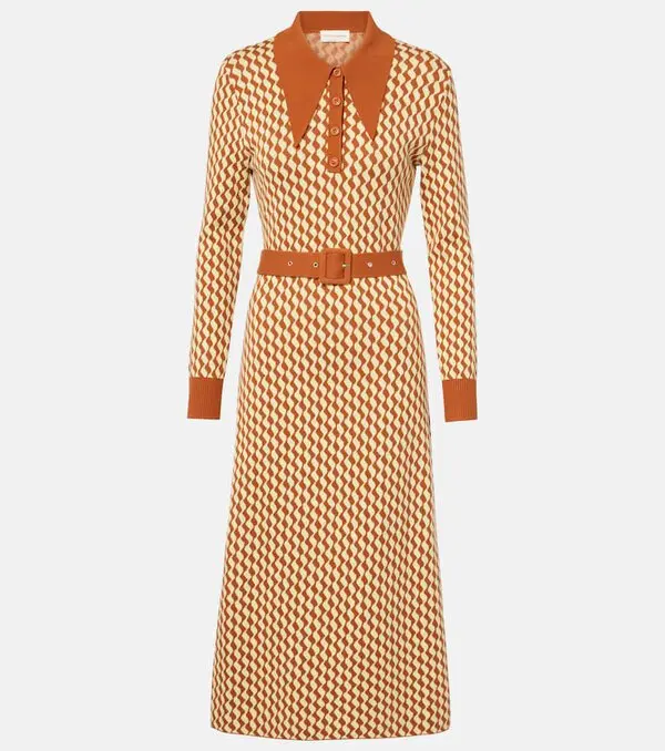Rixo Cotton-blend Midi Dress
