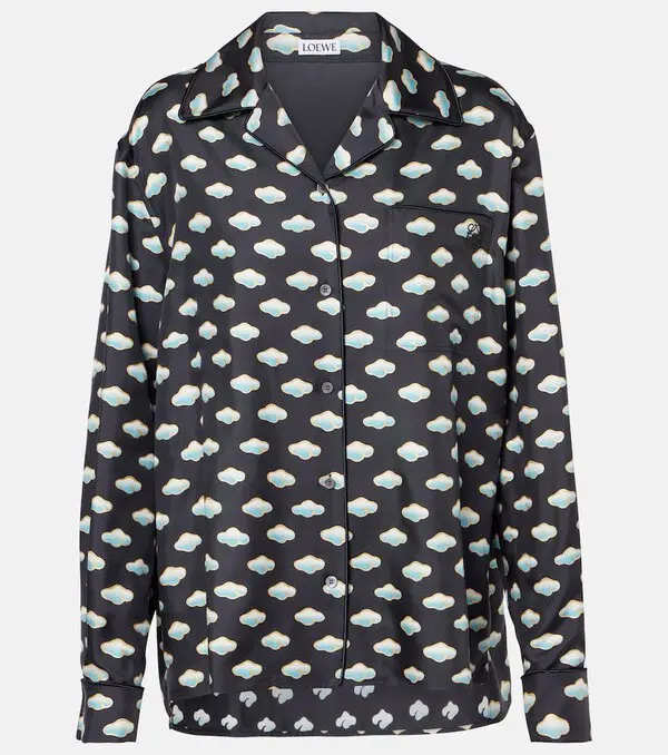 Loewe Clouds Silk Twill Shirt