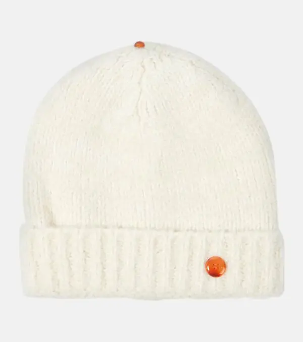 GOD'S TRUE CASHMERE Wind Ribbed-knit Cashmere Beanie - White