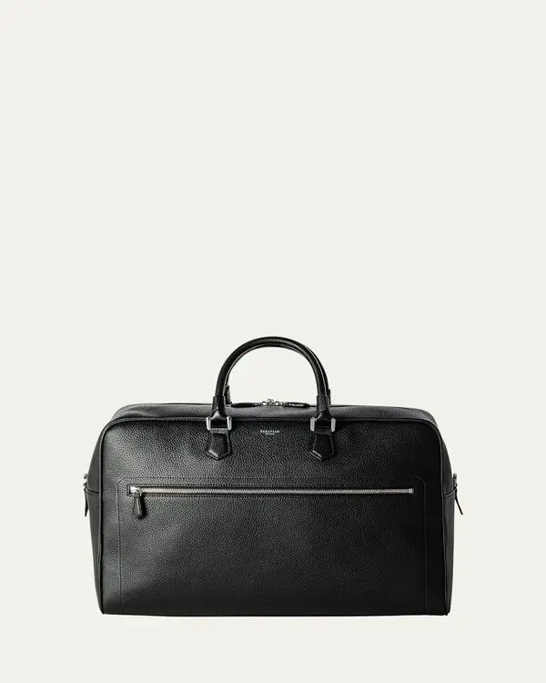 SERAPIAN Medium Cachemire Leather Weekender Duffle Bag - Medium Weekender Cachemire