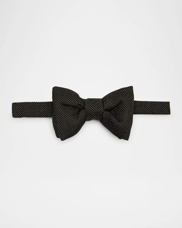 TOM FORD Lurex Micro-dot Bow Tie - Warm Gold