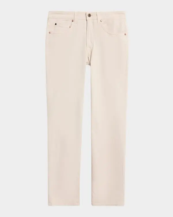 Boglioli 5-pocket Twill Pants - Beige