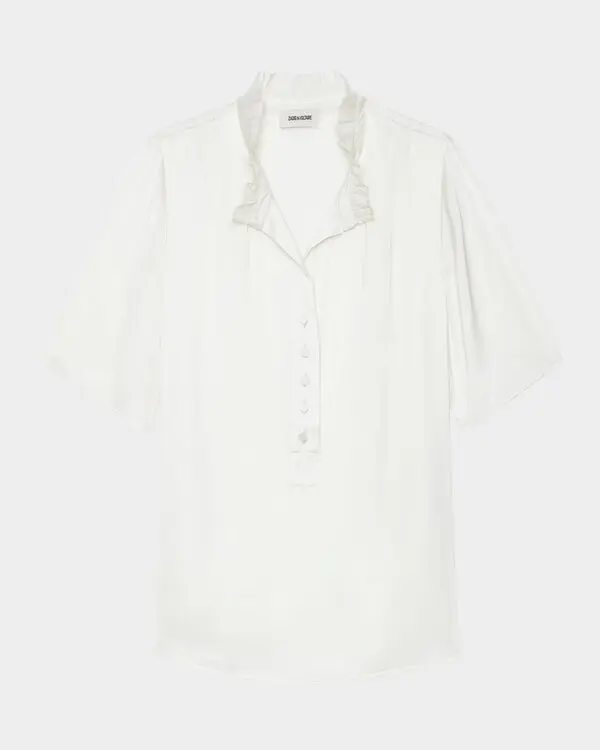 Zadig&Voltaire Topher Satin Blouse - Flake