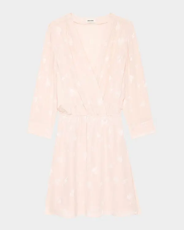 Zadig&Voltaire Rucas Flash Hearts Mini Dress - Pearly