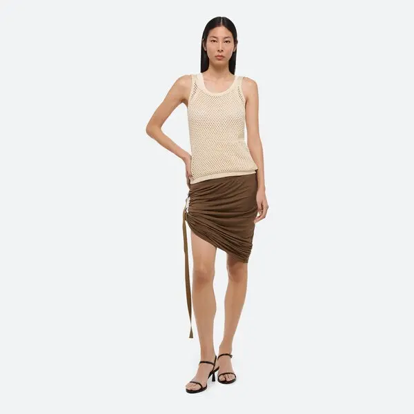 Helmut Lang Wind Mini Skirt - Cocoa