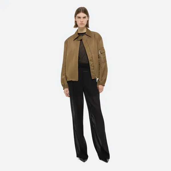 Helmut Lang Creased Ma1 Bomber - Cognac