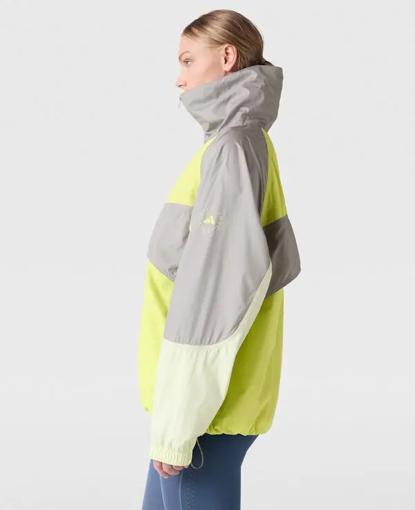 Stella McCartney Truenature Half-zipper Jacket - Bahia Glow Green/dove Gray