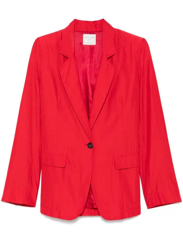 FORTE_FORTE Notched-lapels Blazer - Red