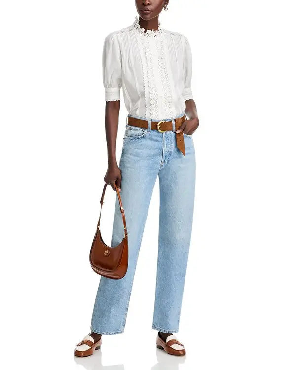 Vanessa Bruno Lace Trimmed Blouse