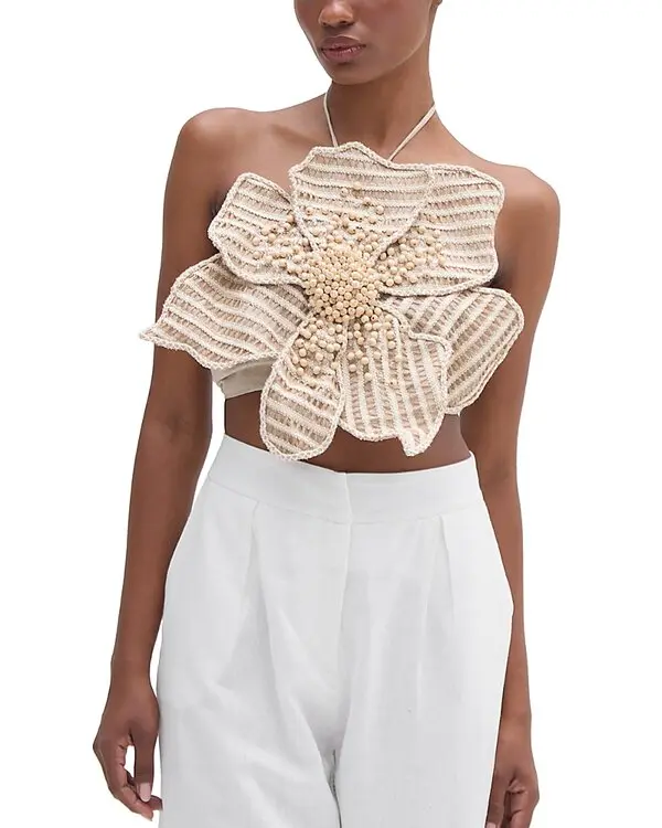 PatBO Candy Flower Top - Natural