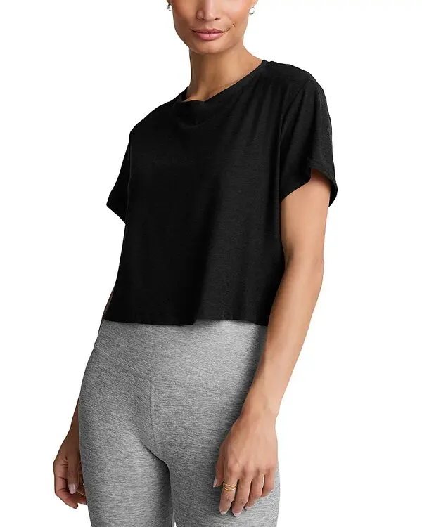 Beyond Yoga Featherweight Tee - Darkest Night