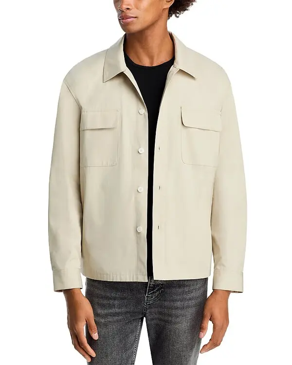 FRAME Long Sleeve Overshirt - Light Beige