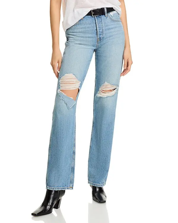 RE/DONE 90s High Rise Loose Fit Jeans - Breaker Blue