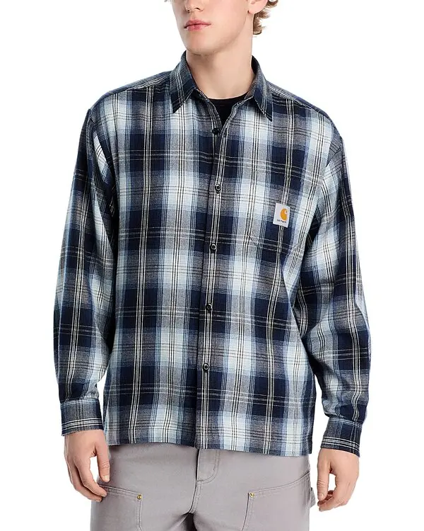 Carhartt Work In Progress Carhartt Blanton Regular Fit Plaid Shirt - Blanton Check