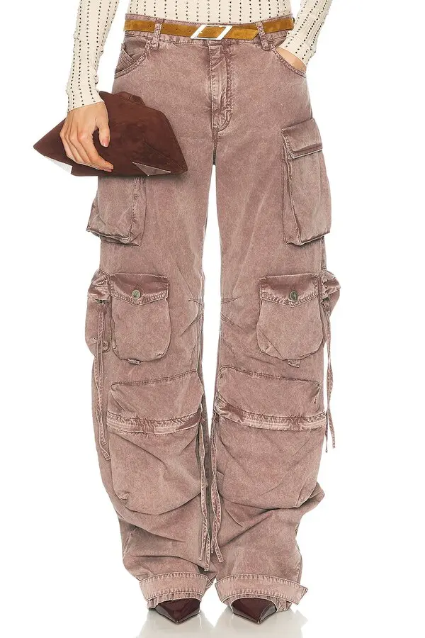Attico Wide Leg Cargo Pant