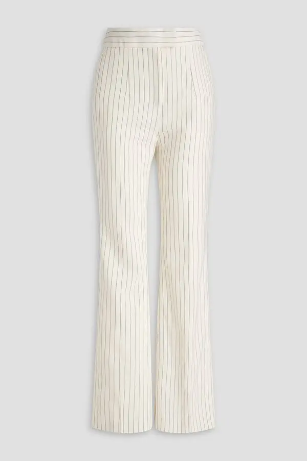 Galvan Pinstriped Flared Pants