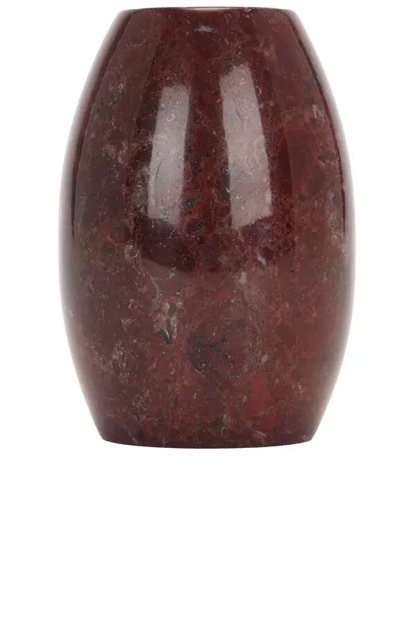LOREN STEWART Ovoid Candle Holder In Red