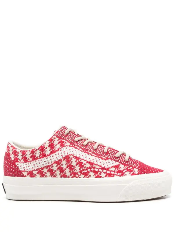 VANS Intarsia-knit Sneakers - Red