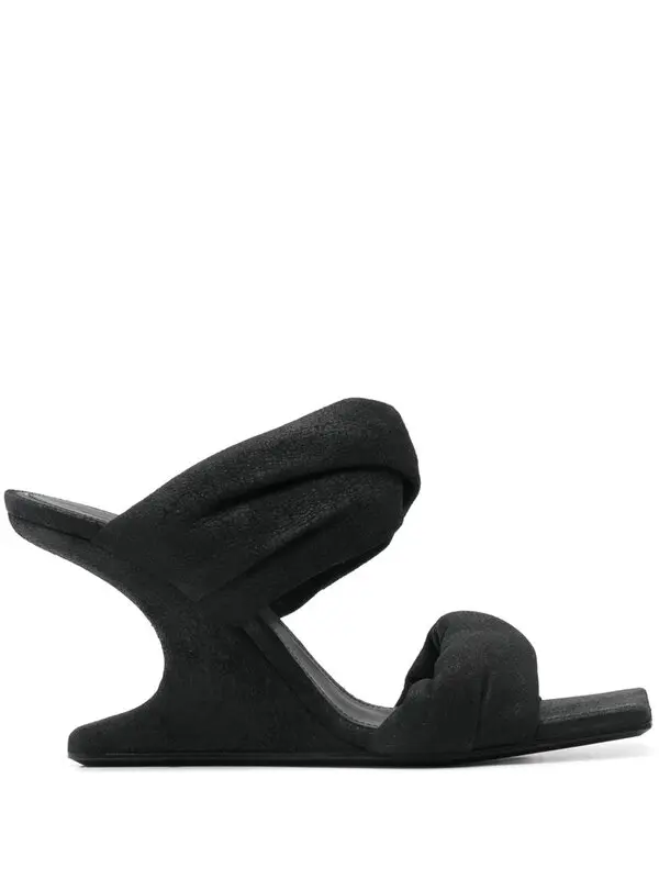 Rick Owens 80mm Cantilever Sandals - Black