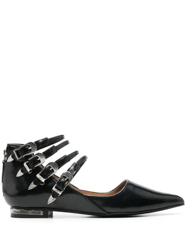 Toga Buckle-detailed Ballerina Flats