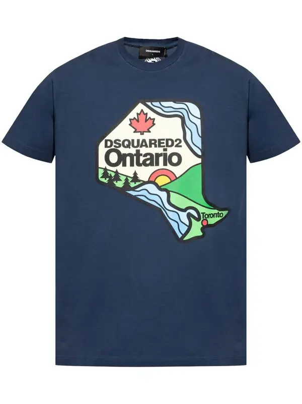 Dsquared2 Logo-print T-shirt - 524 Blue