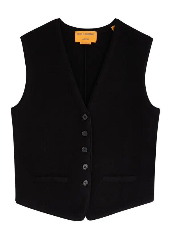 Guest In Residence Cashmere Vest - Black
