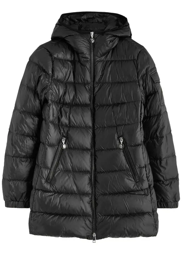 Moncler Glements Hooded Quilted Shell Jacket - Black