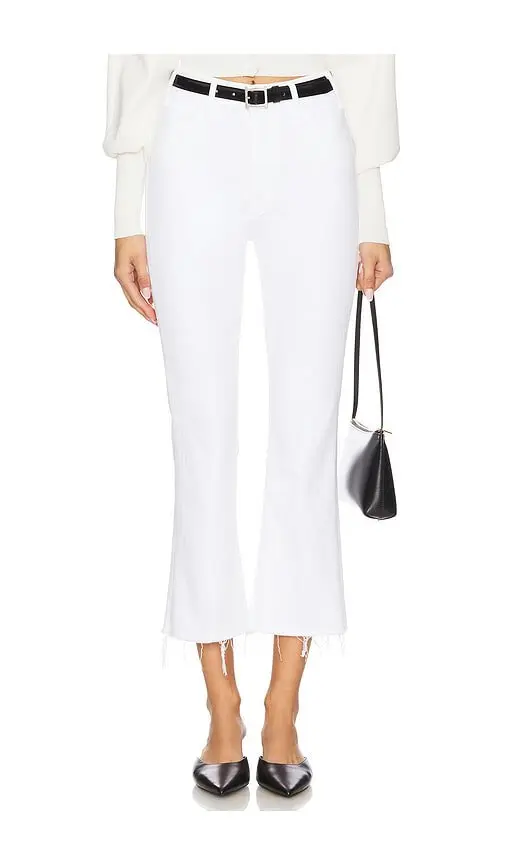 MOTHER Petite Lil' Hustler Ankle Fray Jeans