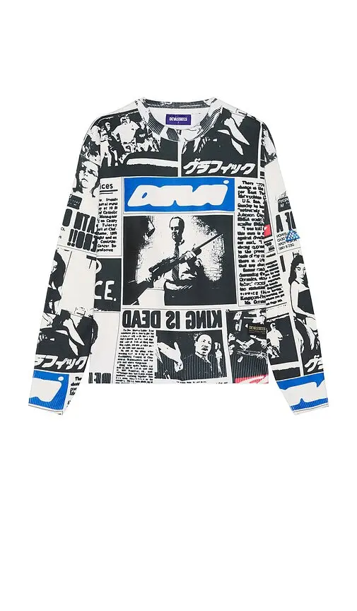 DEVA STATES Clipping Knitted Crewneck Sweatshirt