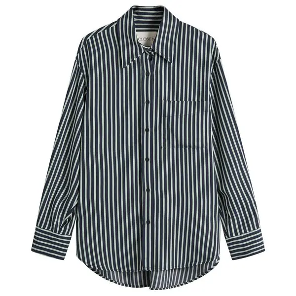 Closed Oversized Striped Shirt