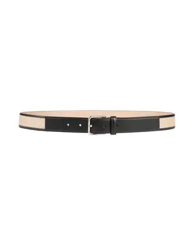Dolce & Gabbana Linen And Calfskin Belt