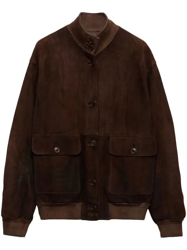Prada Suede Jacket - Brown