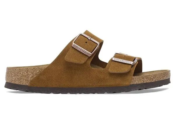 BIRKENSTOCK Arizona Suede Sandals - Mink