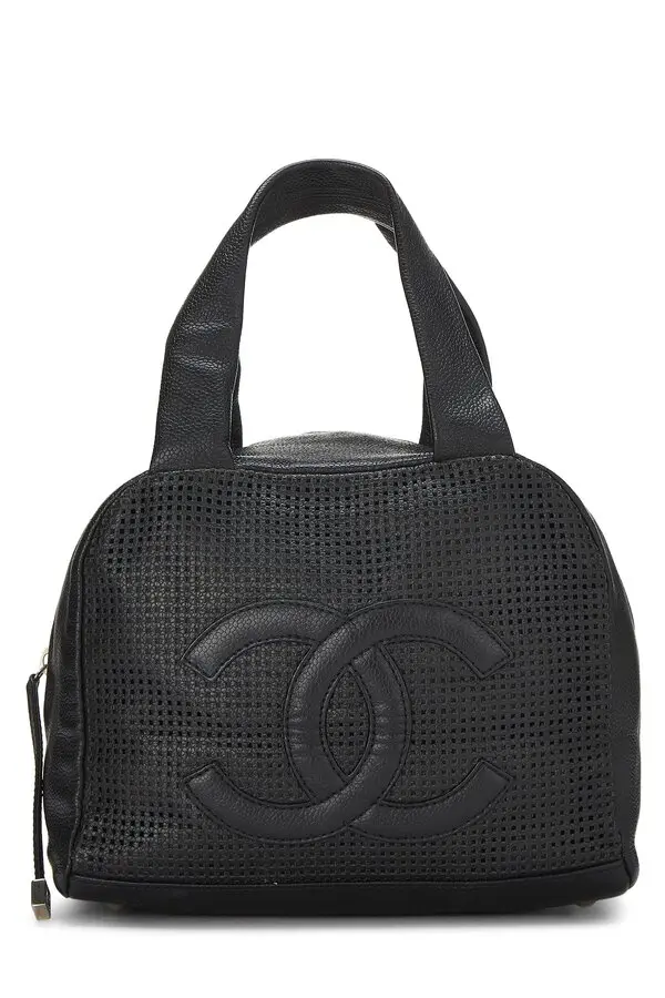 Chanel Caviar Perforated 'cc' Handbag