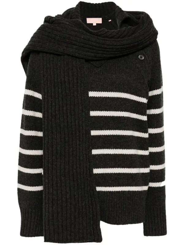 BAPY BY *A BATHING APE® Striped Jumper With Scarf