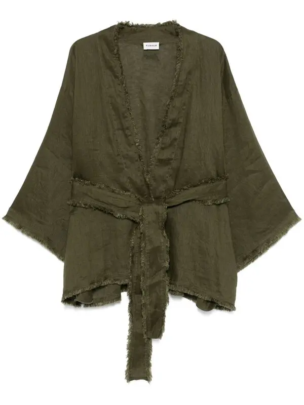 P.a.r.o.s.h Linen Jacket - Green