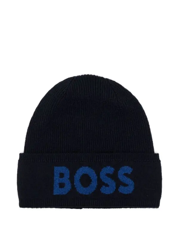 Hugo Boss Elio Beanie - Blue